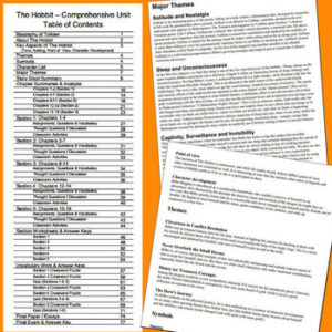 The Hobbit - Novel Study - My Teaching Library | MyTeachingLibrary.com