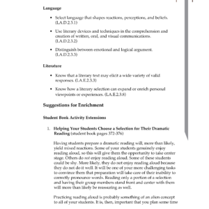 Language Arts 1 | Teacher's Guide - My Teaching Library ...