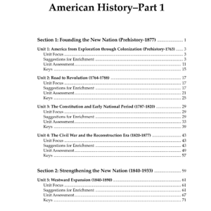 American History 1 | Teacher's Guide - My Teaching Library ...