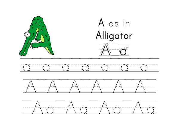 Handwriting | Learning to Write My Letters | Alligator Themed - My ...