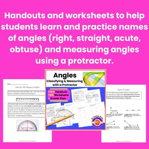 Geometry: Angles | Classifying and Measuring - My Teaching Library | MyTeachingLibrary.com