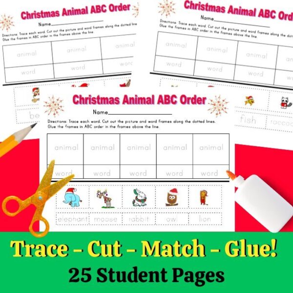 Christmas ABC Order - My Teaching Library | MyTeachingLibrary.com