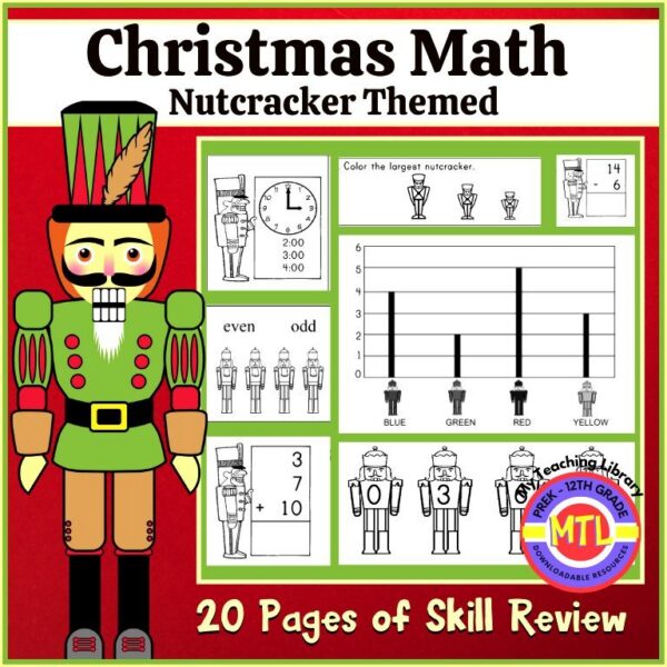 Math Skills Review | Christmas - Nutcracker Theme - My Teaching Library ...