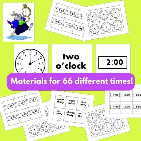 Telling Time | Math Center - My Teaching Library | MyTeachingLibrary.com