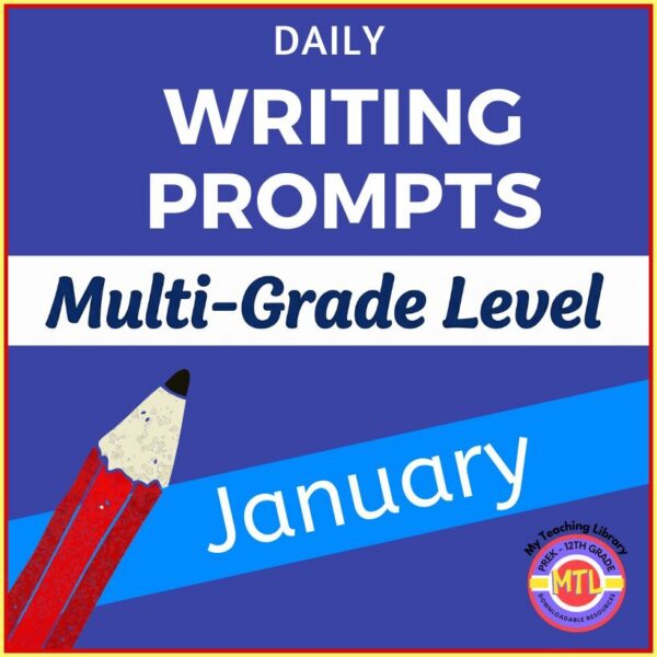 January Writing Prompts Journal - My Teaching Library ...