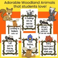 Positive Growth Mindset Posters | Woodland Animals - My Teaching ...