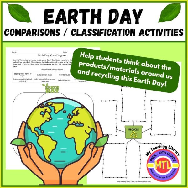 Earth Day Comparison and Classification Activities - My Teaching ...