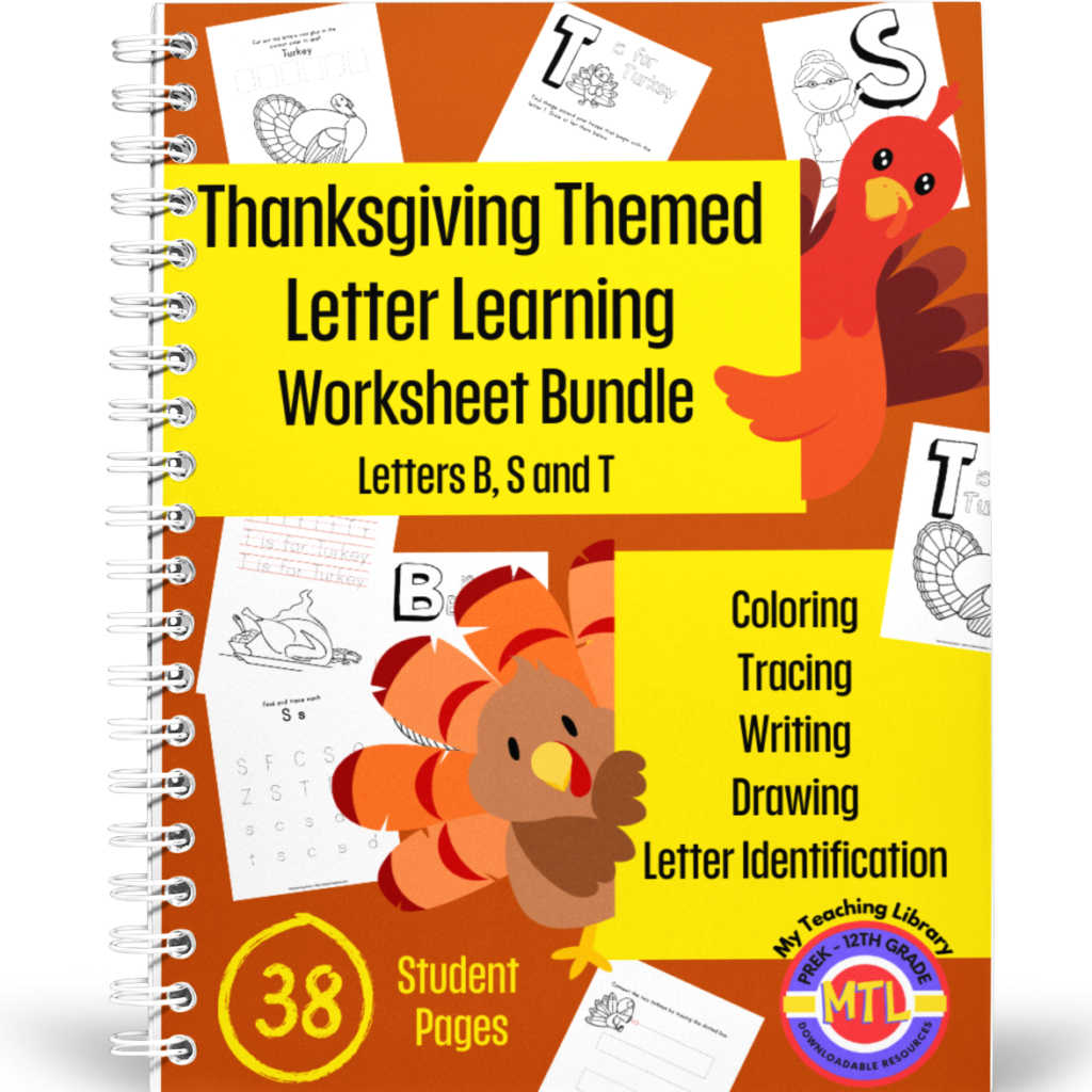 Thanksgiving Themed Worksheet Bundle | Early Learning - My Teaching ...
