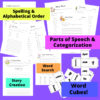 Easter Vocabulary, Grammar, and Language Arts Activities Unit - My ...