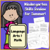 Kindergarten Summer Skills Review Packet - My Teaching Library ...