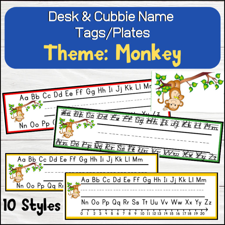 Zebra Desk Topper | Cute Animal Name Plate - My Teaching Library ...