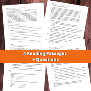 Pony Express Mini-Unit - My Teaching Library | MyTeachingLibrary.com