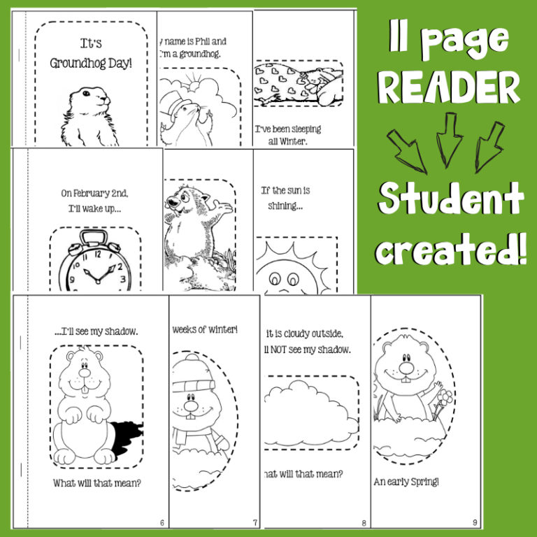 Groundhog Day Reader and Activities | February Lessons - My Teaching ...