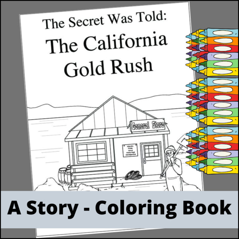 California Gold Rush | Story and Coloring Book - My Teaching Library ...