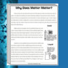 Matter Article and Worksheet - My Teaching Library | MyTeachingLibrary.com