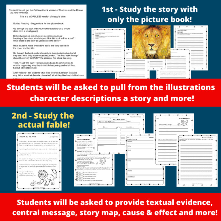 The Lion and the Mouse | Teaching Aesop's Fable 2 Ways - My Teaching ...