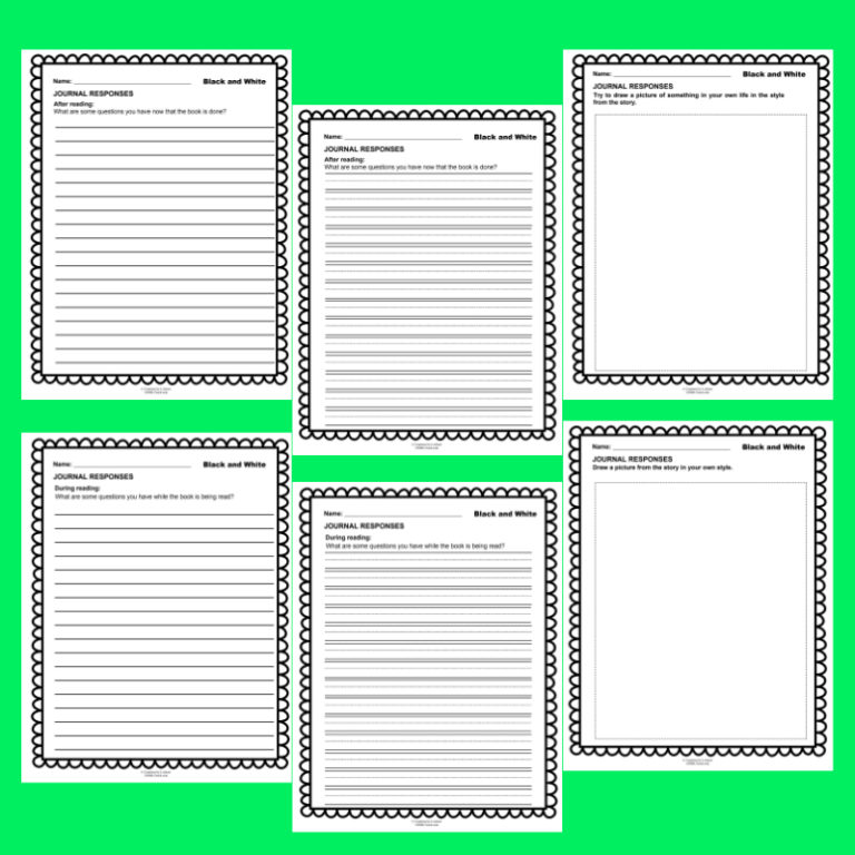 Black and White | Caldecott Book Unit - My Teaching Library ...