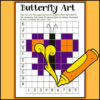 Butterfly Coordinate Math Art - My Teaching Library | MyTeachingLibrary.com
