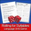 Syllables | A Language Arts Game for 4th-6th Grades - My Teaching ...
