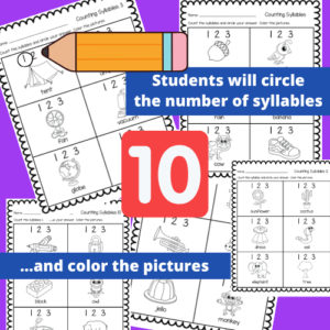 Syllable Worksheets | 10 Practice Sheets - My Teaching Library ...
