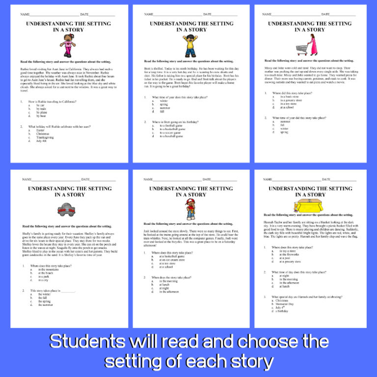 Story Elements | Setting - My Teaching Library | MyTeachingLibrary.com