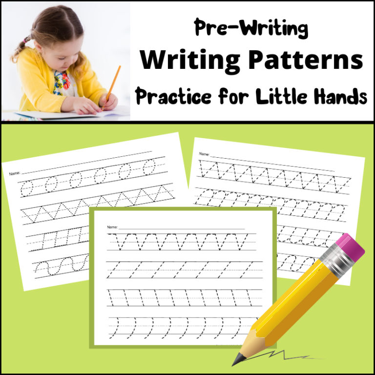 Prewriting Practice | Writing Patterns for Little Hands - My Teaching ...