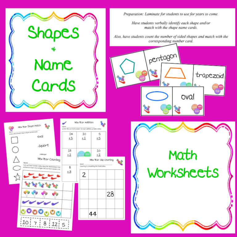 New Year's Math Center Activities | Kindergarten | 1st Grade - My ...