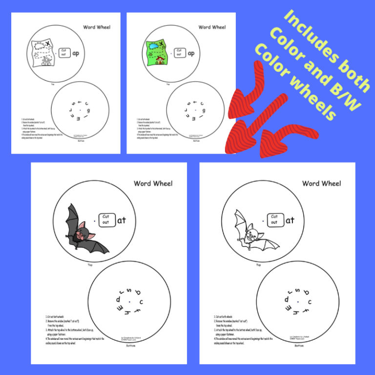 Word Wheels | -at -ap -ark -art - My Teaching Library ...