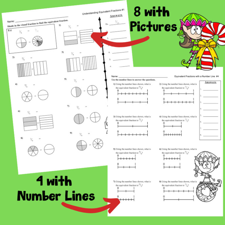 Equivalent Fractions | Christmas Edition - My Teaching Library ...