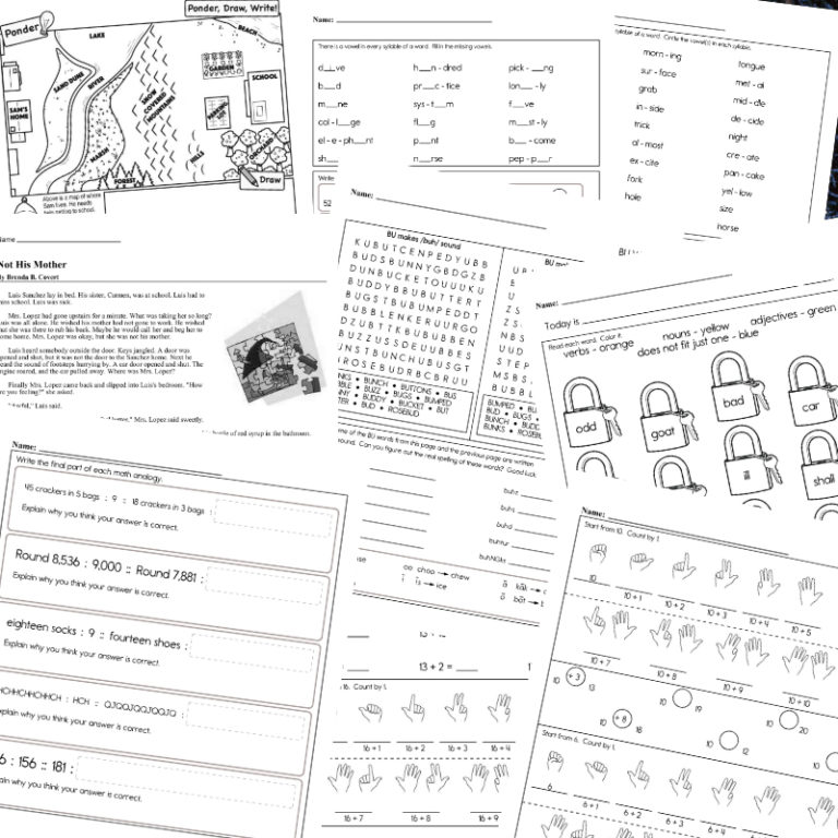 2nd Grade Skills Workbook for January - My Teaching Library ...