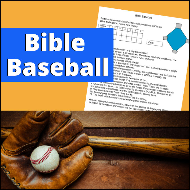 Bible Baseball - My Teaching Library | MyTeachingLibrary.com