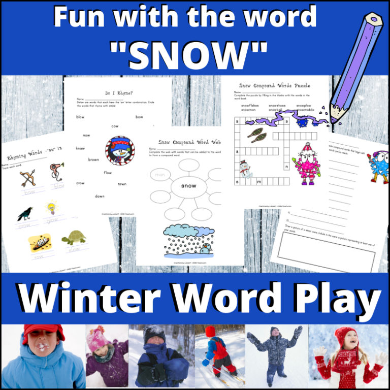 Fun with SNOW - Rhyming and Compound Words (Differentiated) - My ...