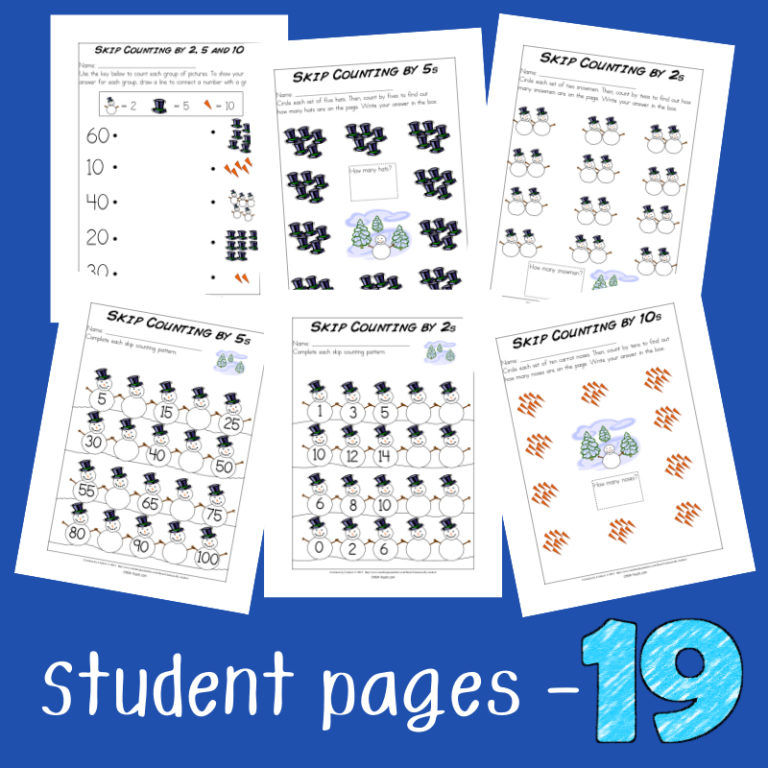 Snowman Skip Counting Unit (2s, 5s, & 10s) - My Teaching Library ...