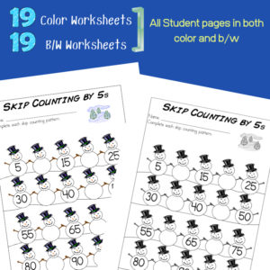 Snowman Skip Counting Unit (2s, 5s, & 10s) - My Teaching Library ...