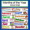 Months of the Year Word Wall - My Teaching Library | MyTeachingLibrary.com