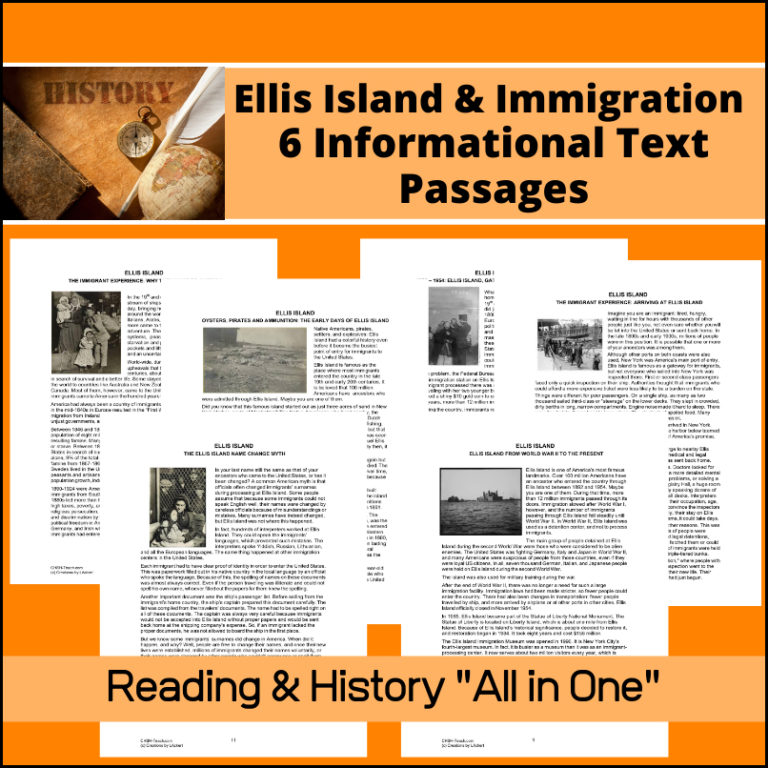 Immigration - Ellis Island - US History Informational Text - My ...