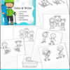 Winter Sports: Color and Write Language Arts Resource - My Teaching ...