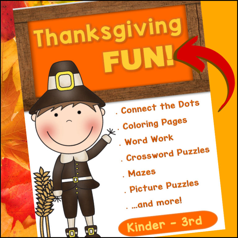 Thanksgiving FUN - Puzzles, Games & More (PRINT and GO) - My Teaching ...