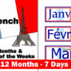 French: Months of the Year & Days of the Week - My Teaching Library ...