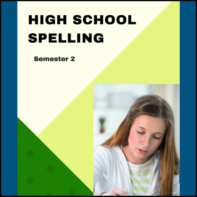 High School Master Spelling List (36 Weeks) - My Teaching Library ...