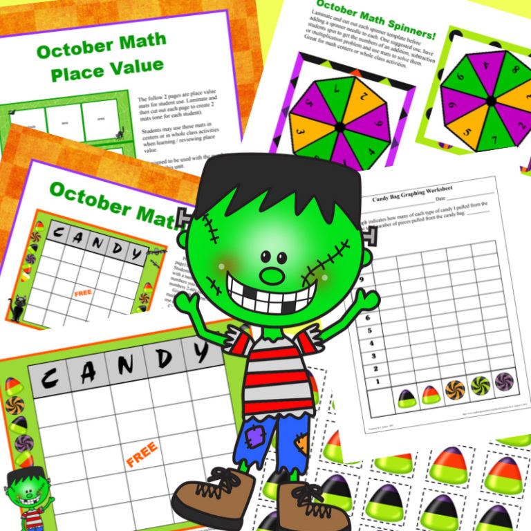 October Math Centers for 1st Grade - My Teaching Library ...