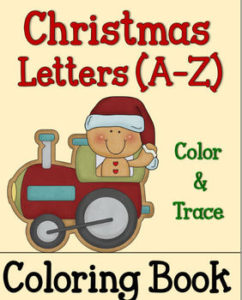 Christmas Letters (Color & Trace) Coloring Book - My Teaching Library ...