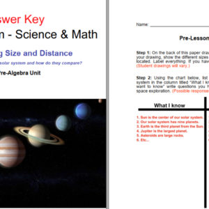 Solar System Science & Math - Comparing Size and Distance - My Teaching ...