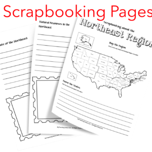 US Geography - Northeast Scrapbooking Pages - My Teaching Library ...
