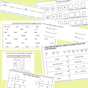 3rd Grade Summer Skills Review Packet - My Teaching Library ...