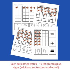 Ten Frame Sets | 5 Complete Sets - My Teaching Library ...