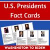 US Presidents Fact Cards - My Teaching Library | MyTeachingLibrary.com