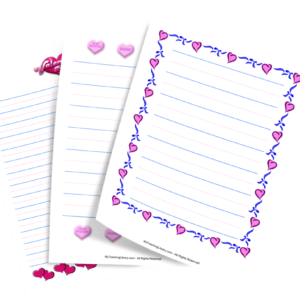 February Writing Paper | Valentine Theme - My Teaching Library ...