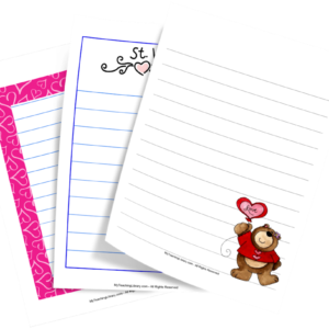 February Writing Paper | Valentine Theme - My Teaching Library ...