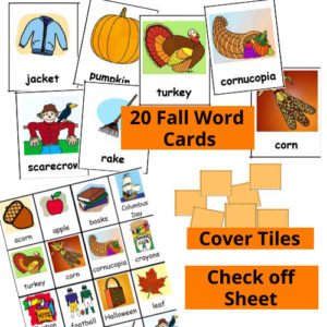 Fun Fall Game | Bingo - My Teaching Library | MyTeachingLibrary.com